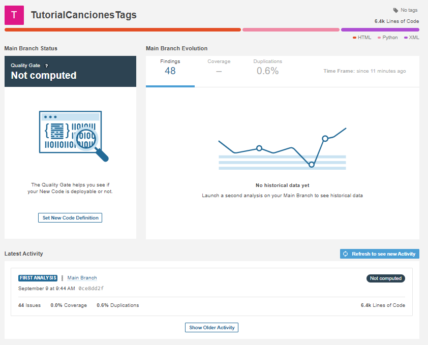 Tutorial subir proyecto a SonarCloud.io