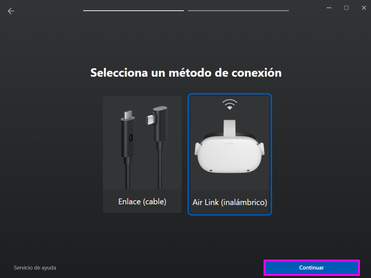 Activar Oculus Link