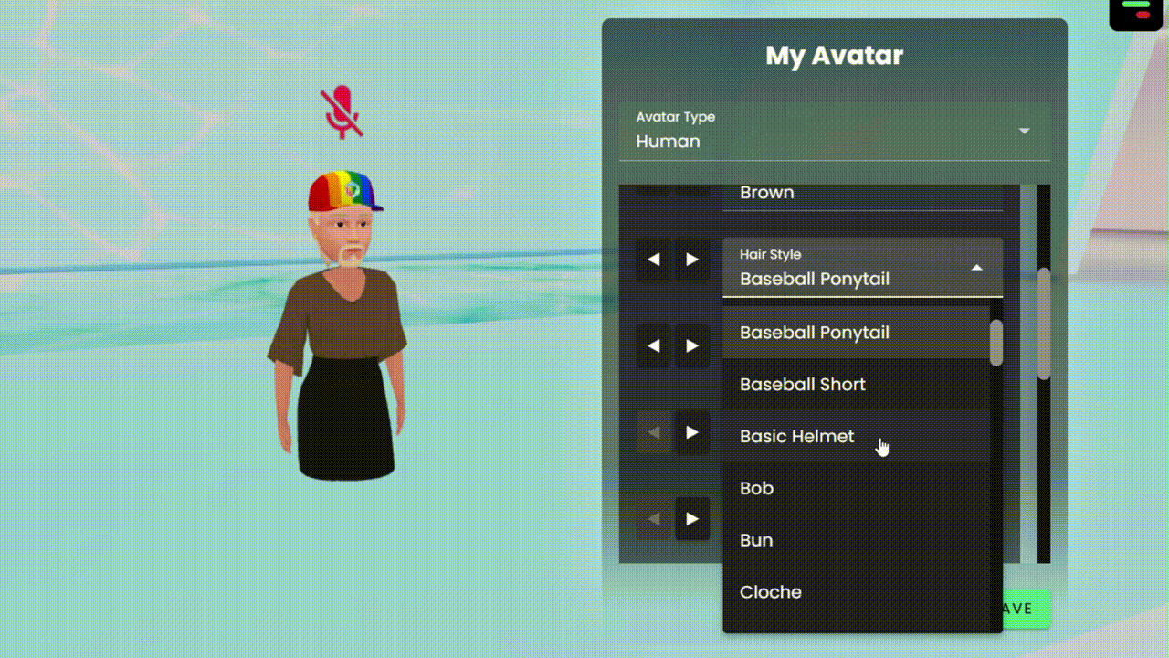 Creación de un avatar personalizado en FrameVR