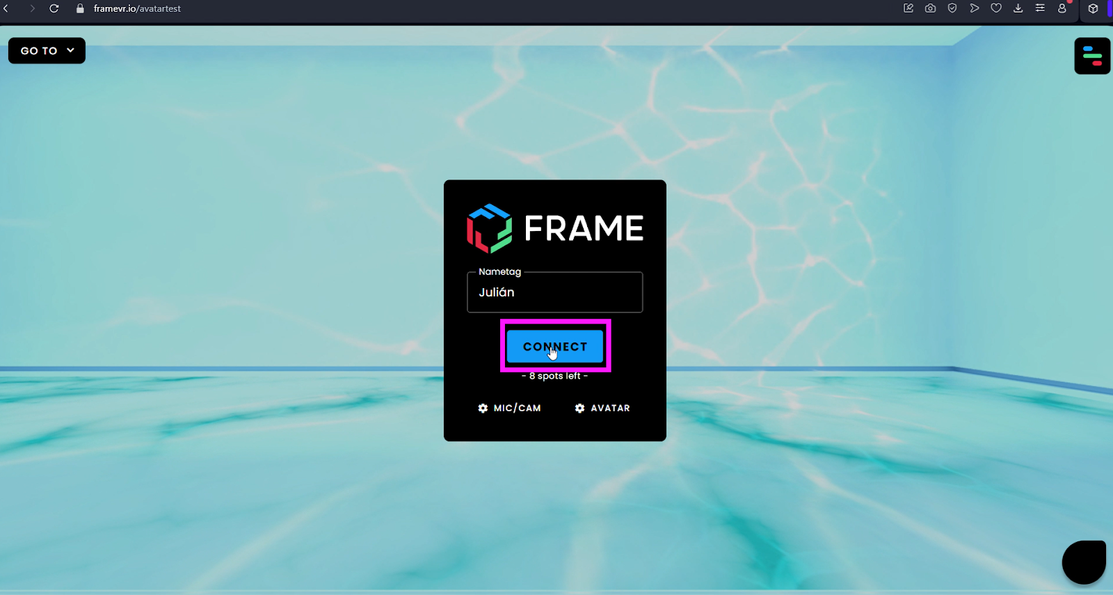 Creación de un avatar personalizado en FrameVR
