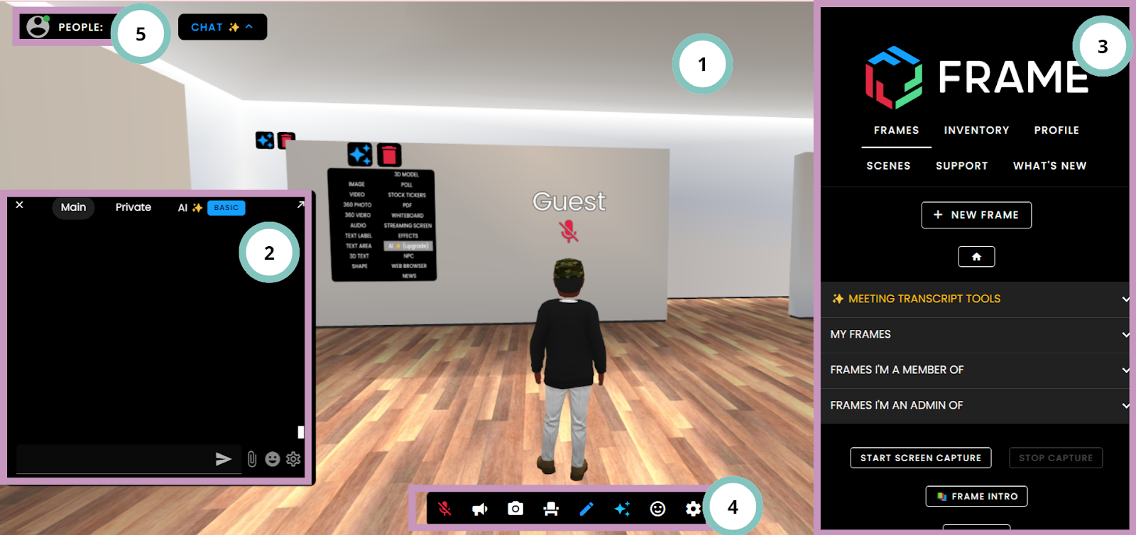 Herramientas para desarrollo en FrameVR