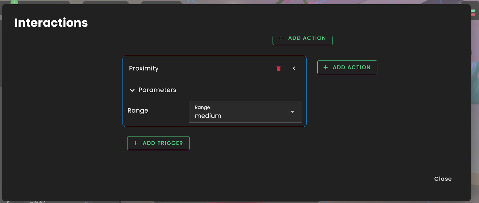 Cómo agregar interacciones personalizadas en FrameVR