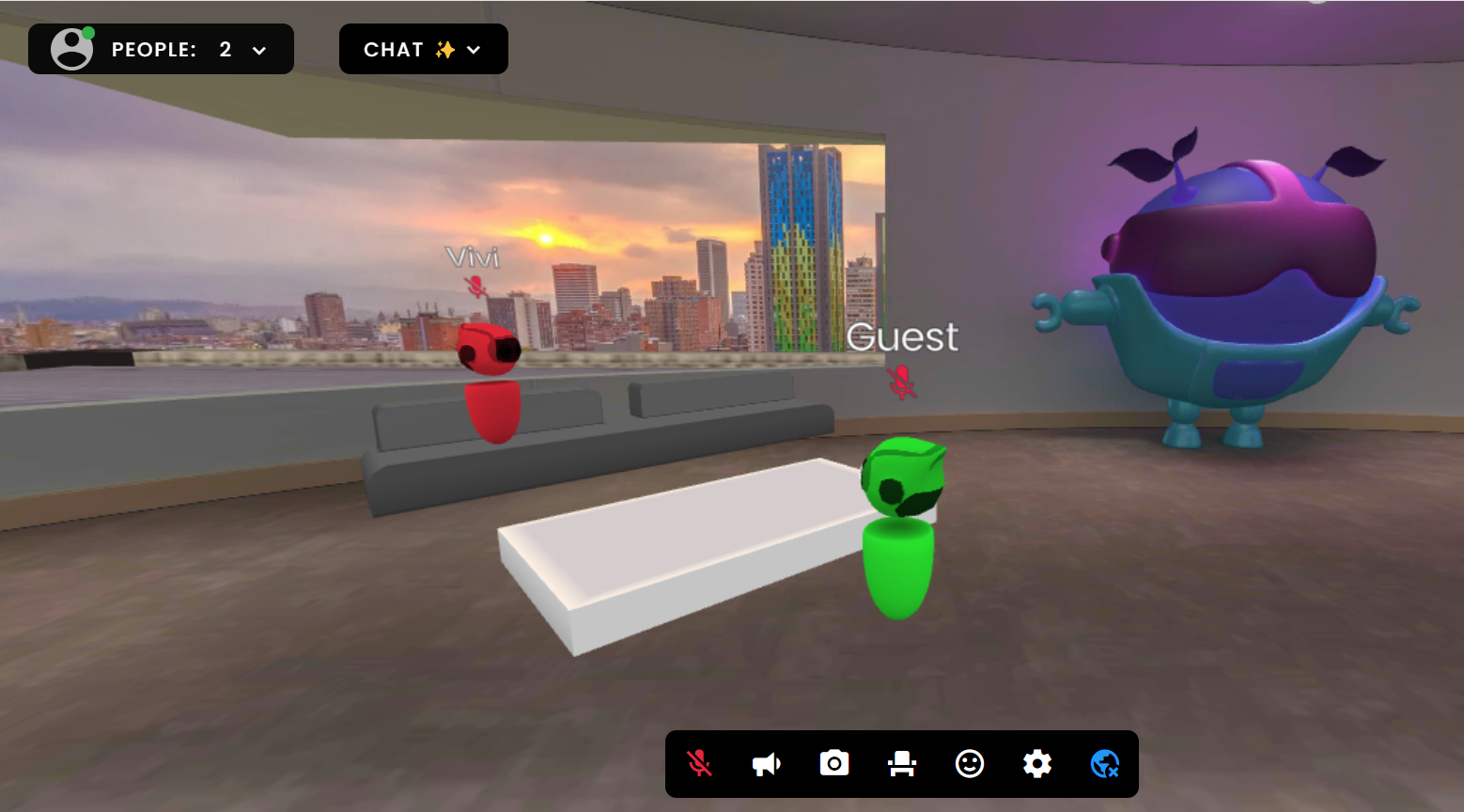Cómo agregar interacciones predefinidas en FrameVR
