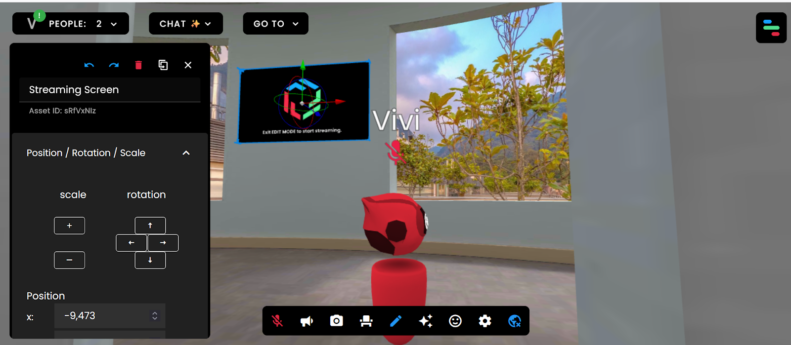 Cómo agregar interacciones predefinidas en FrameVR