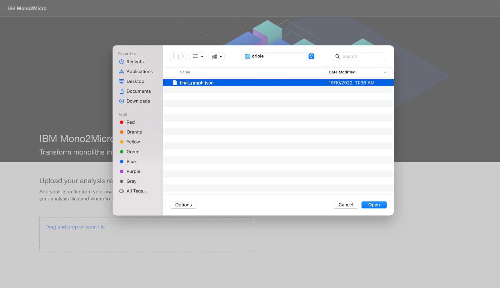 Mono2Micro para cartografía