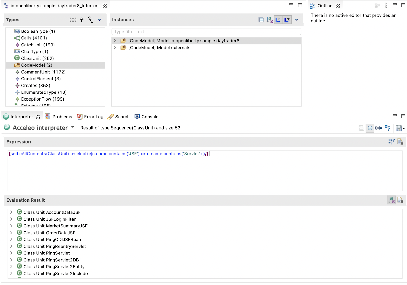 Navegación de árbol de sintaxis abstracta
