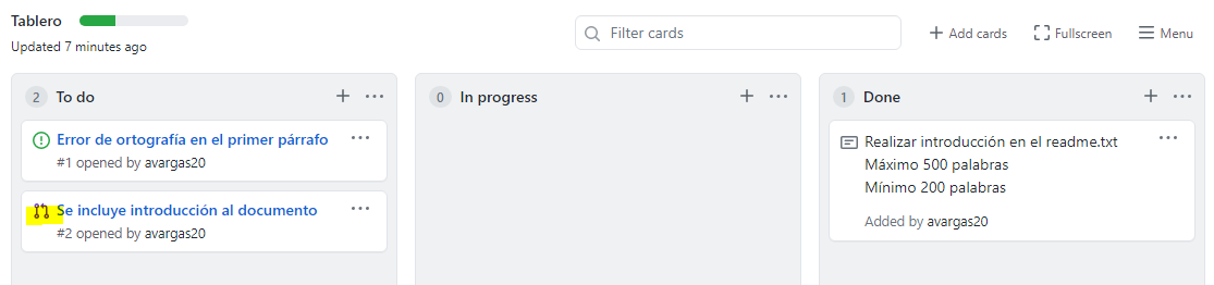 Tutorial: Tableros de proyecto en GitHub